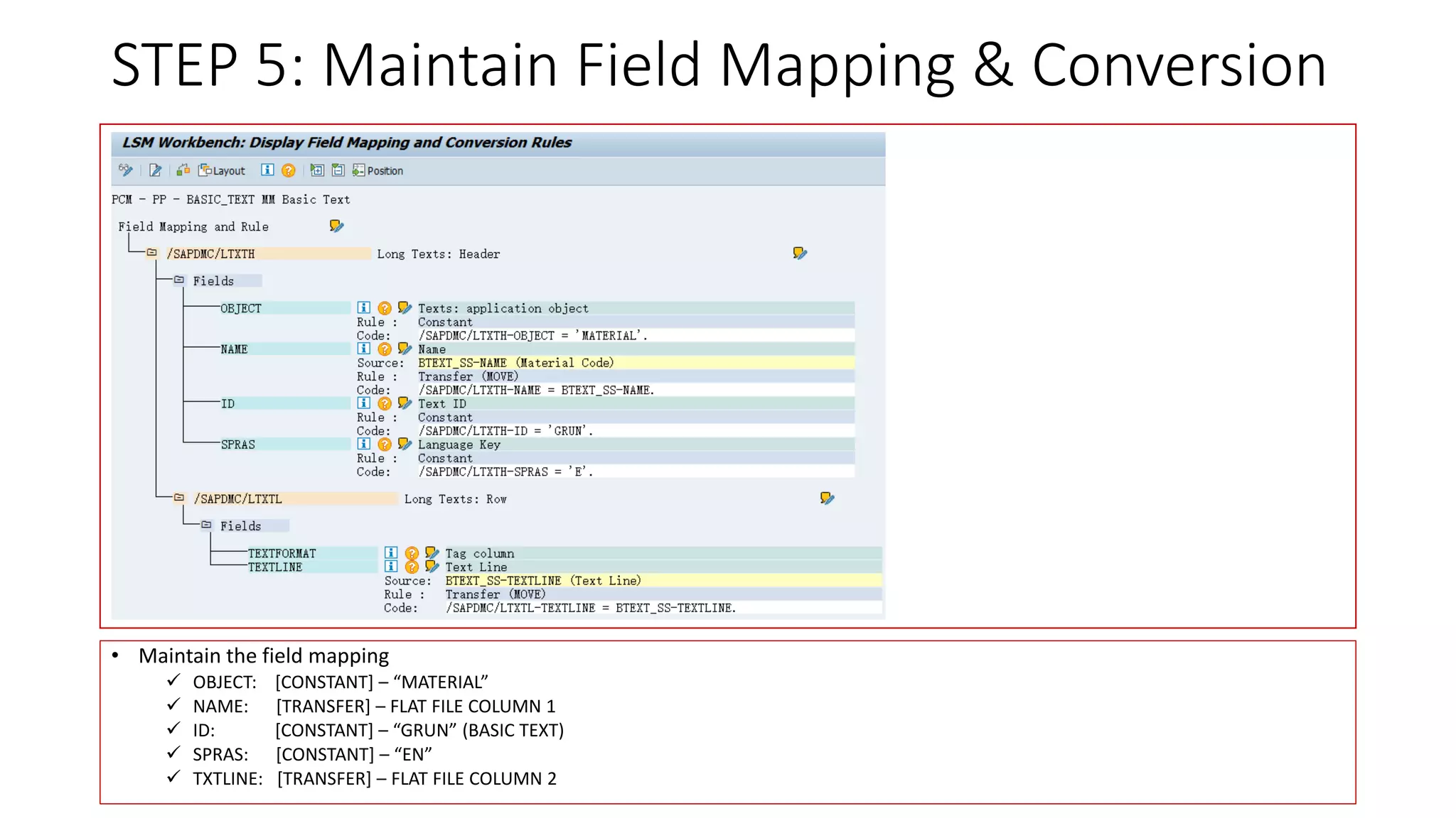 LSMW - Multiple Line of Material Master Long Text | PPTX