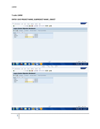 Lsmw by guntupalliharikrishna | PDF