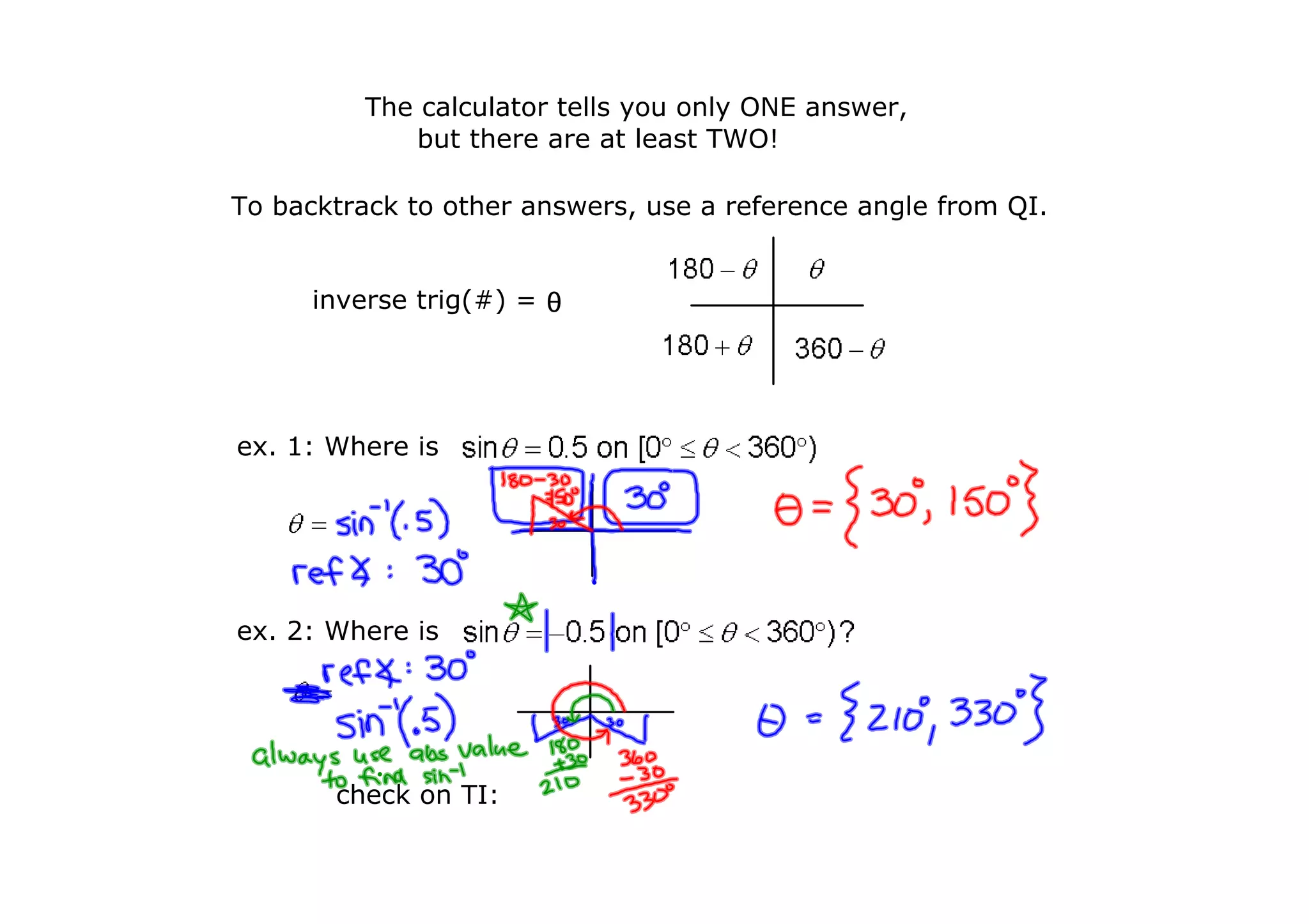 Lsn 11-2: Solving Trig Equations | PDF | Physics | Science