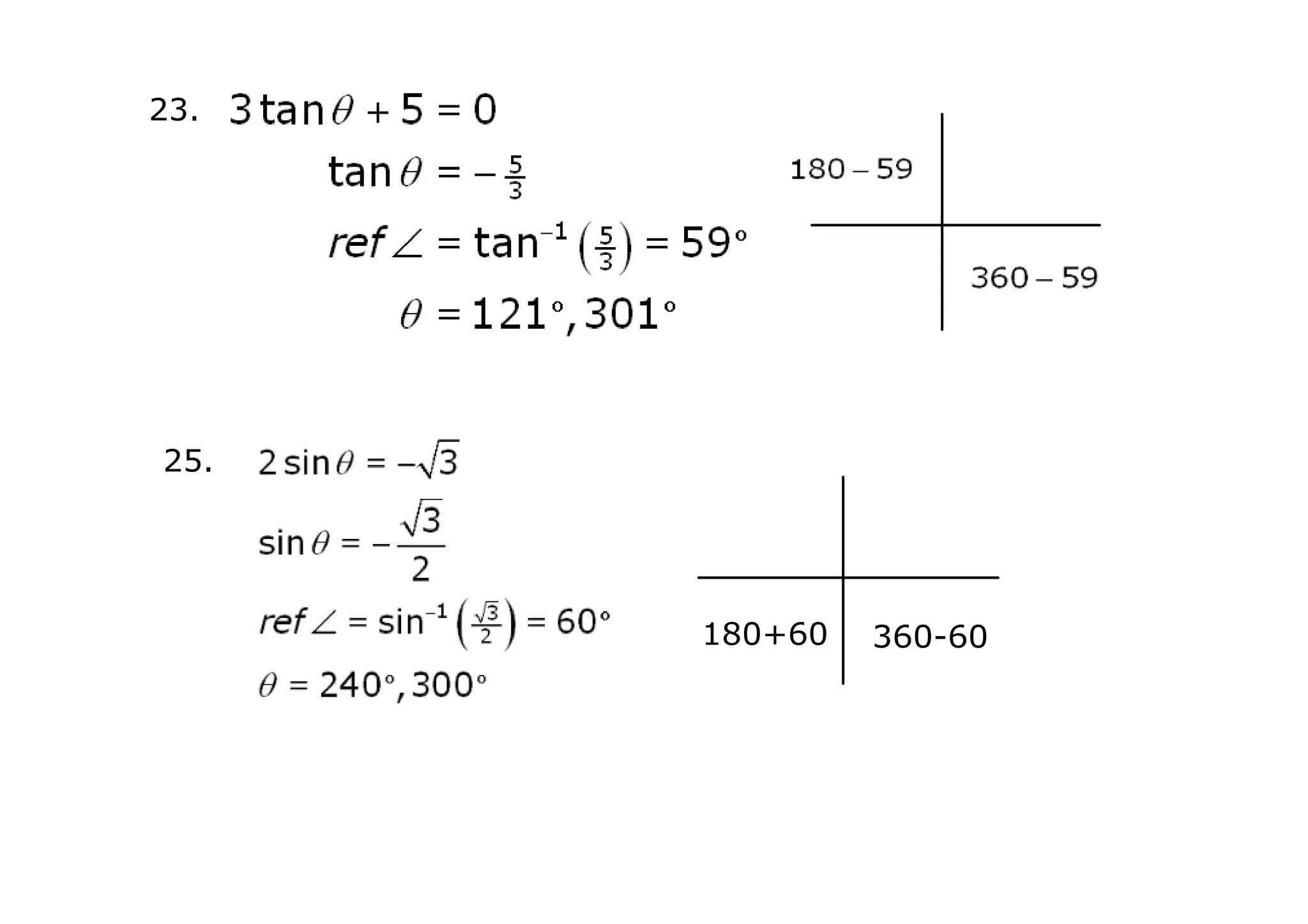 Lsn 11-3 Solving Second Degree Trig Equations | PDF