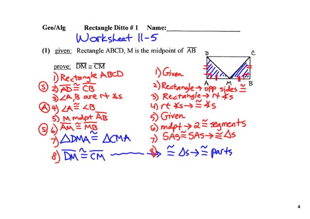 Lsn 11-5: Rectangle Proofs | PDF