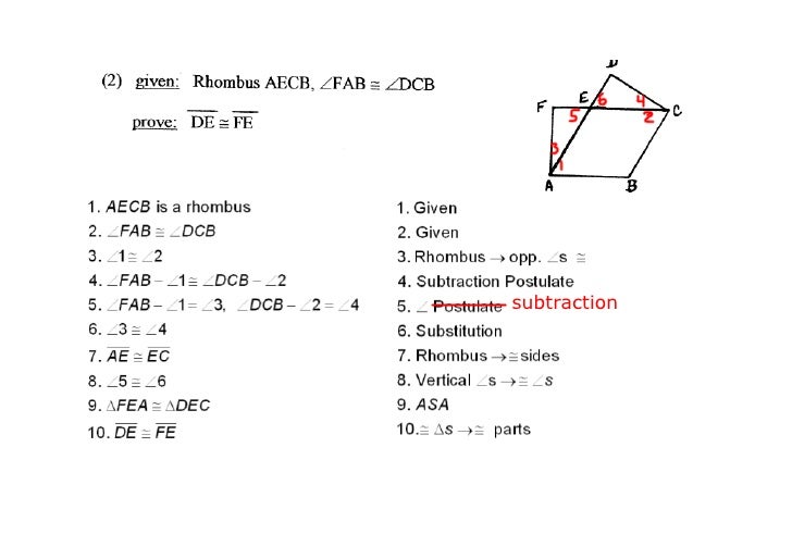 Lsn 11-8: Proving a Rhombus/Rectangle