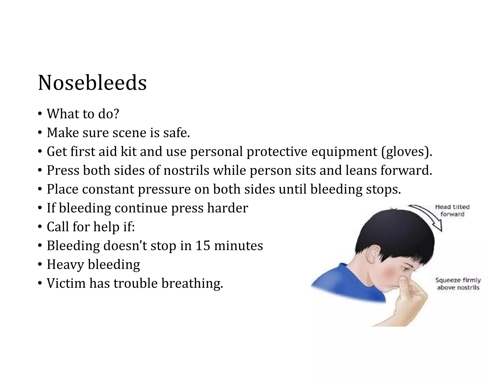 Lecture 7: first aid, choke, CPR, diabetes, bleed, burn | PDF