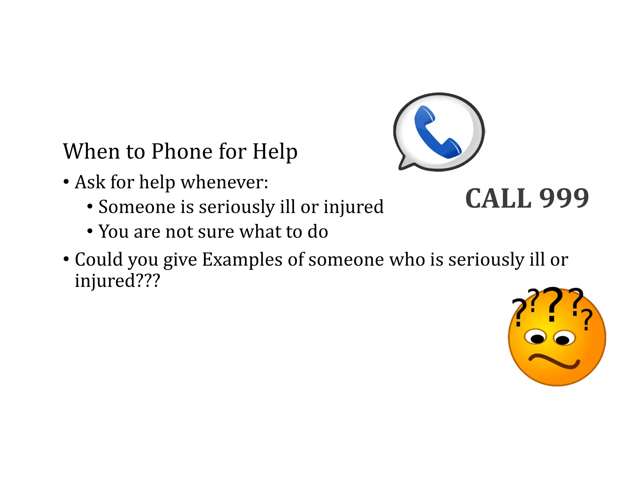 Lecture 7: first aid, choke, CPR, diabetes, bleed, burn | PDF