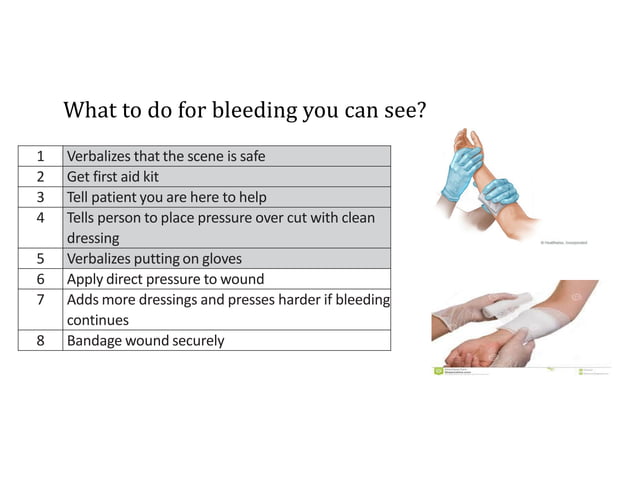 Lecture 7: first aid, choke, CPR, diabetes, bleed, burn | PPT