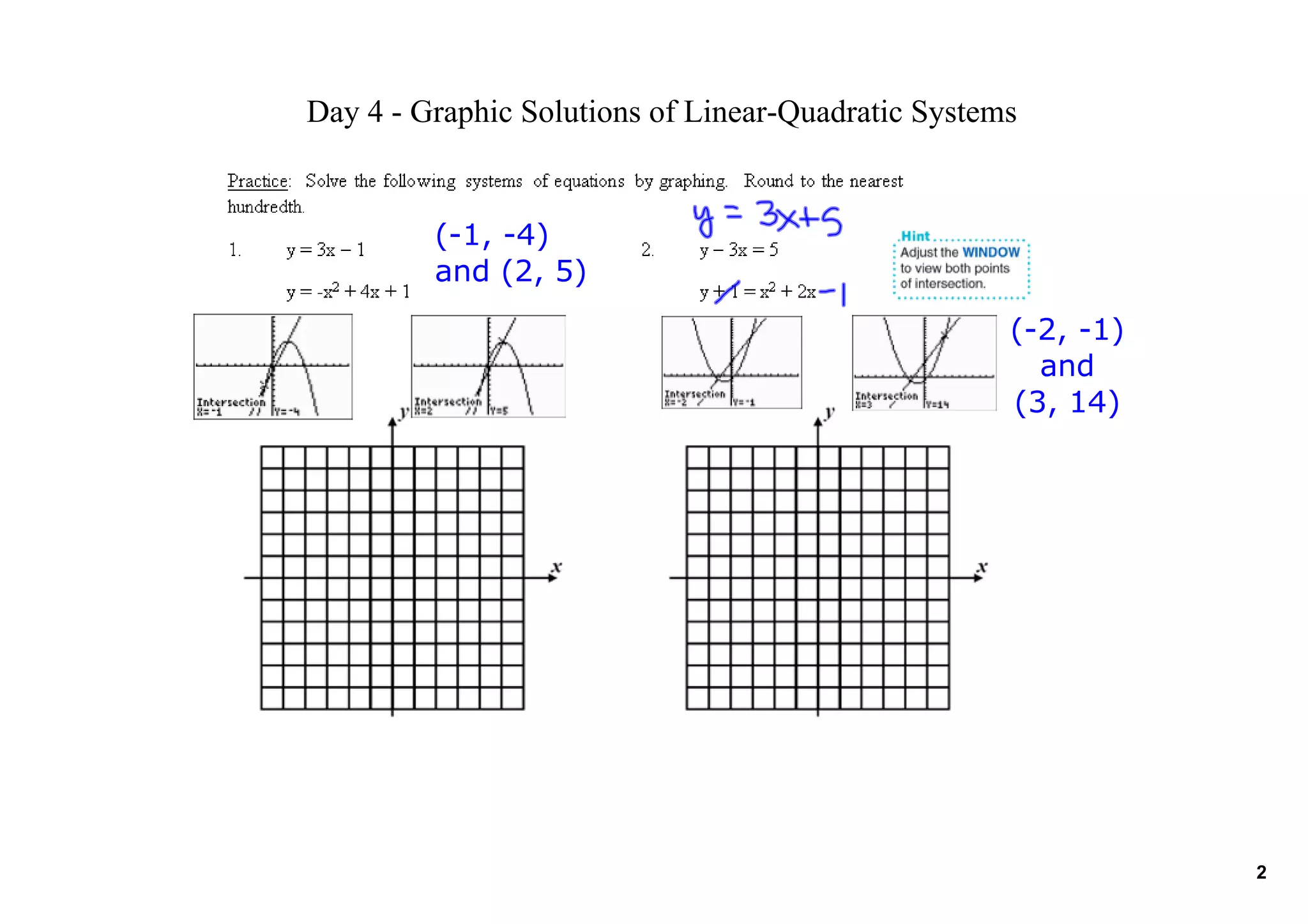 Algebra 2 Unit 4 Lesson 4 | PDF