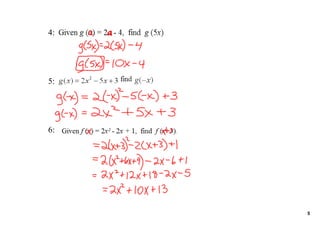 Algebra 2 Unit 5 Lesson 2 | PPT