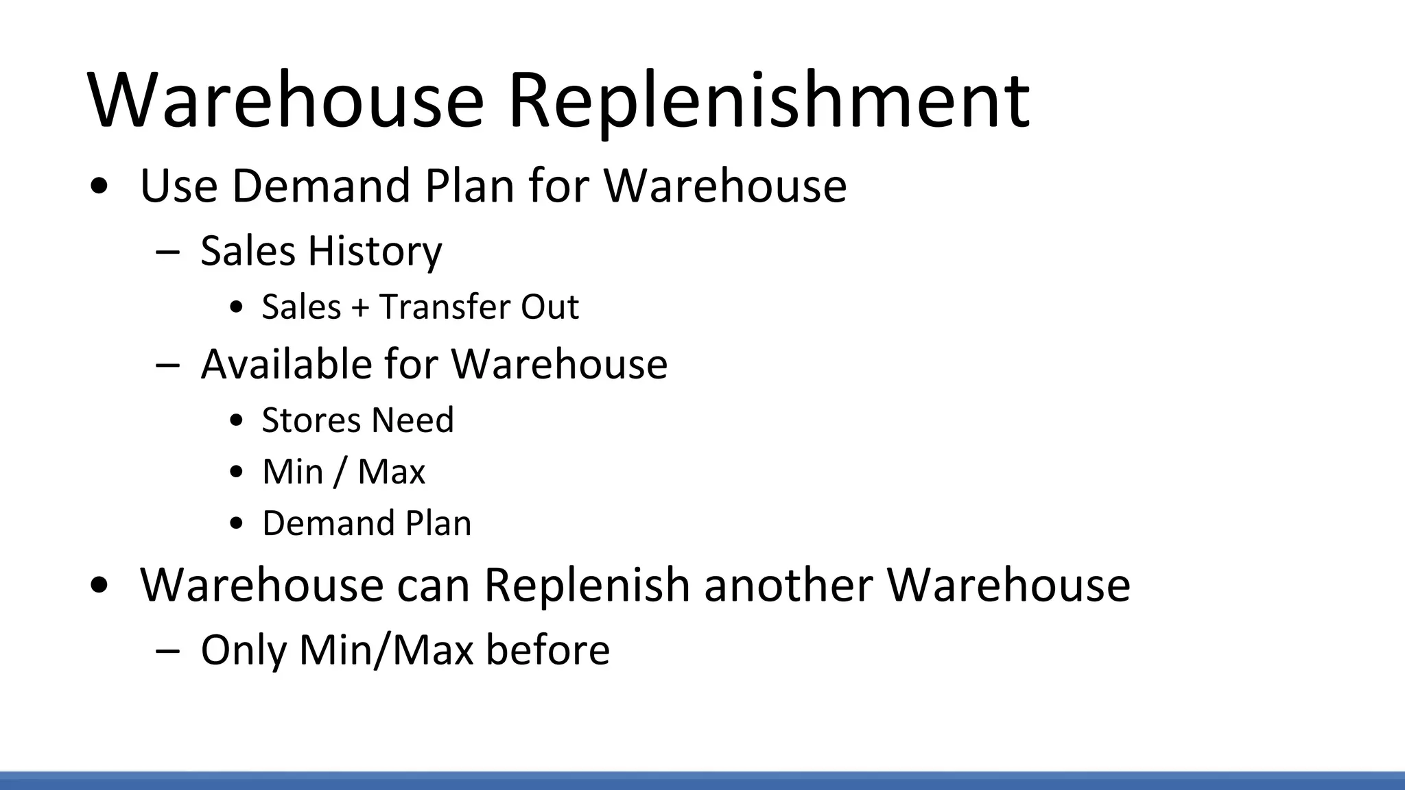 LS NAV - Demand plan in replenishment | PPTX | Logistics | Business