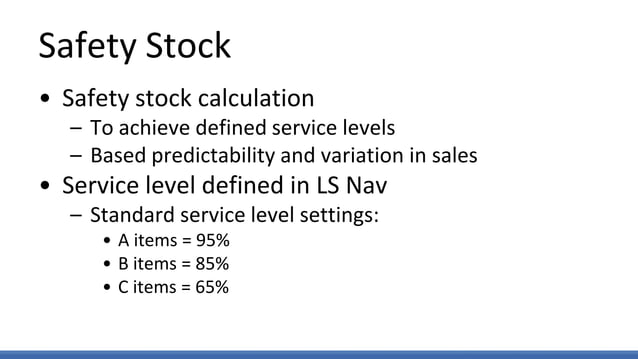 LS NAV - Demand plan in replenishment | PPTX | Logistics | Business