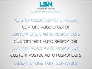 LEAD SYSTEM NETWORK (LSN) FULL COMPENSATION PLAN OVERVIEW | PPT