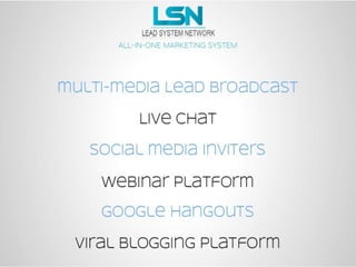 LEAD SYSTEM NETWORK (LSN) FULL COMPENSATION PLAN OVERVIEW | PPT