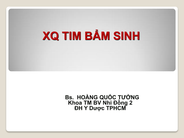 X QUANG TIM BẨM SINH | PDF