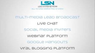 LSN Lead System Network Presentation 100% Commisions | PPT
