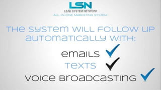 LSN Lead System Network Presentation 100% Commisions | PPT
