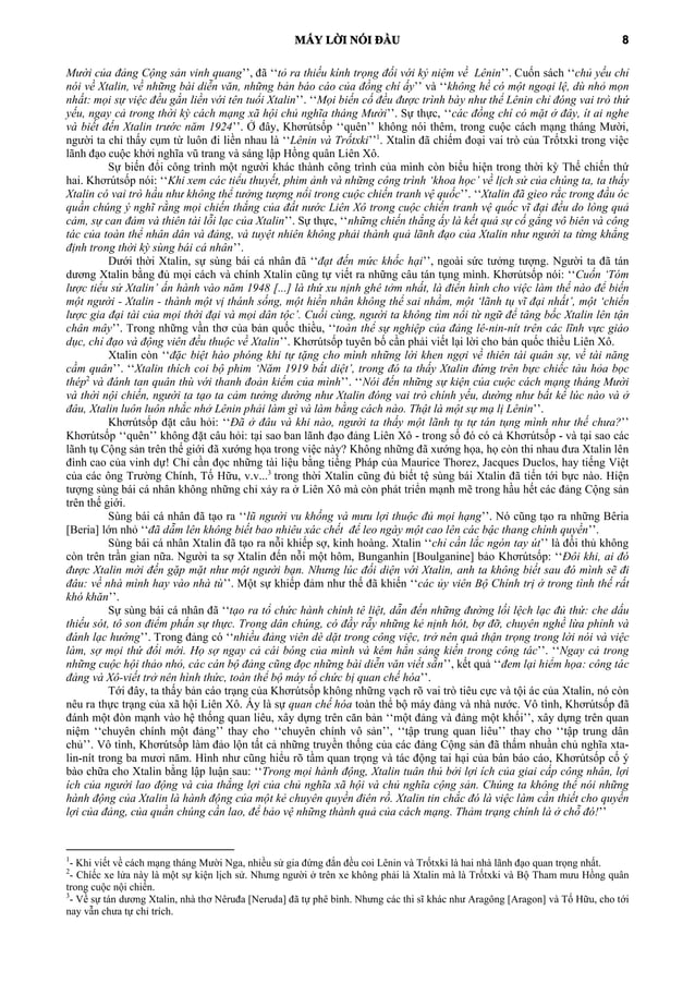 Khrusev bao-cao-ve-stalin | PDF