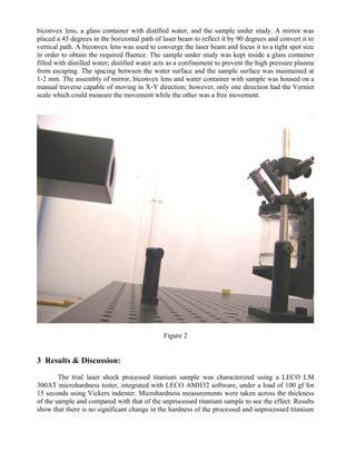 Laser Shock Peening of Bulk Metallic Glasses | DOC