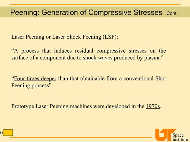 Laser Shock Peening of Bulk Metallic Glasses | PPT | Chemistry | Science