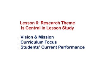 LSP101 Lesson Study at First Toa Payoh Secondary | PPTX