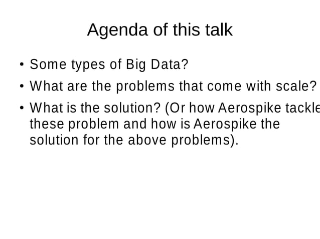 Scaling up with Aerospike! | PPT