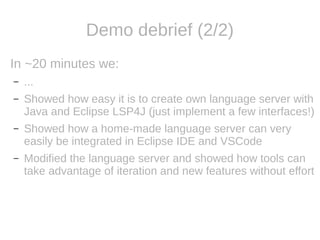 [EclipseCon France 2017] Language Server Protocol in action | PPT