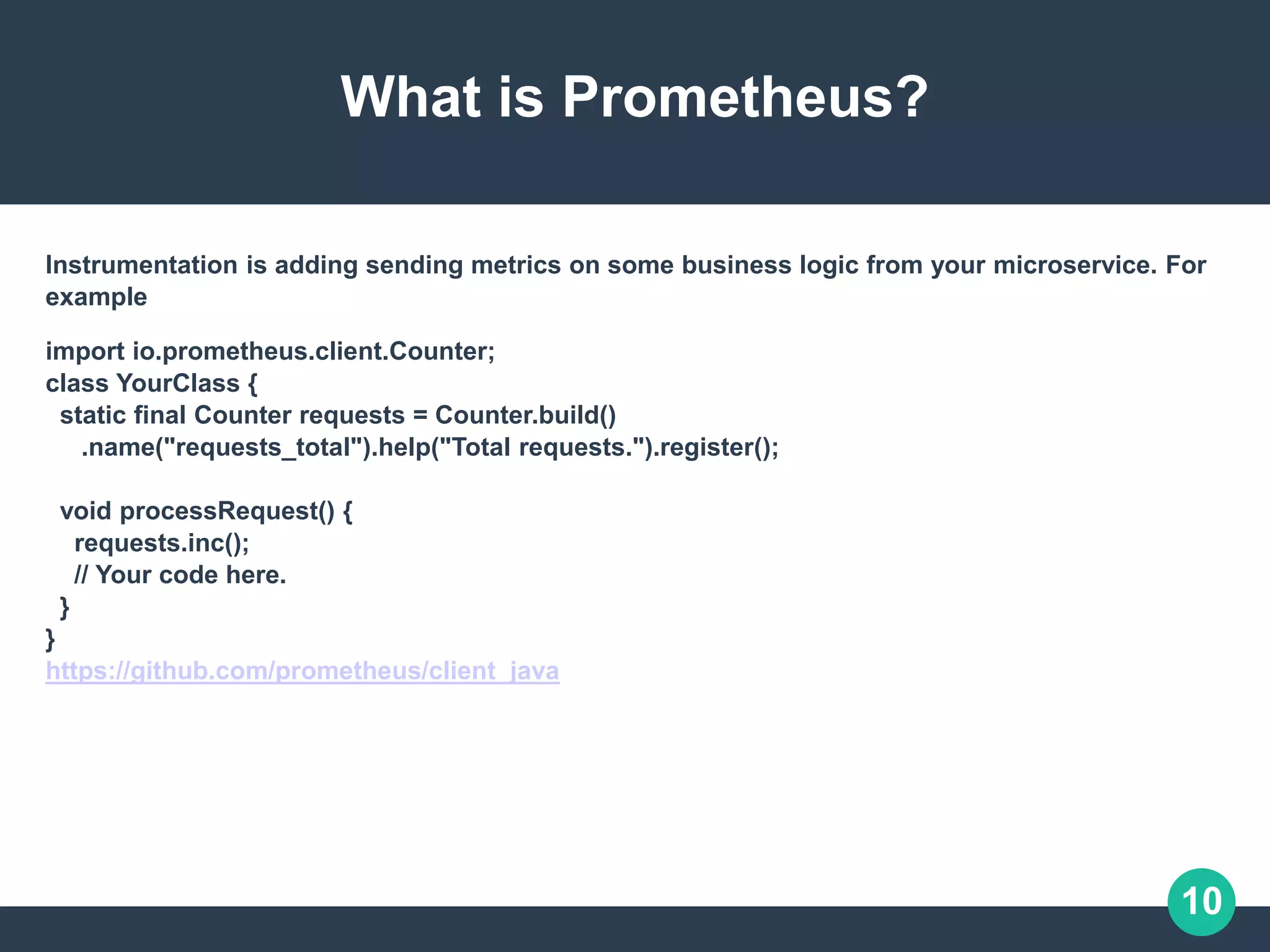 Monitoring using Prometheus and Grafana | PPT