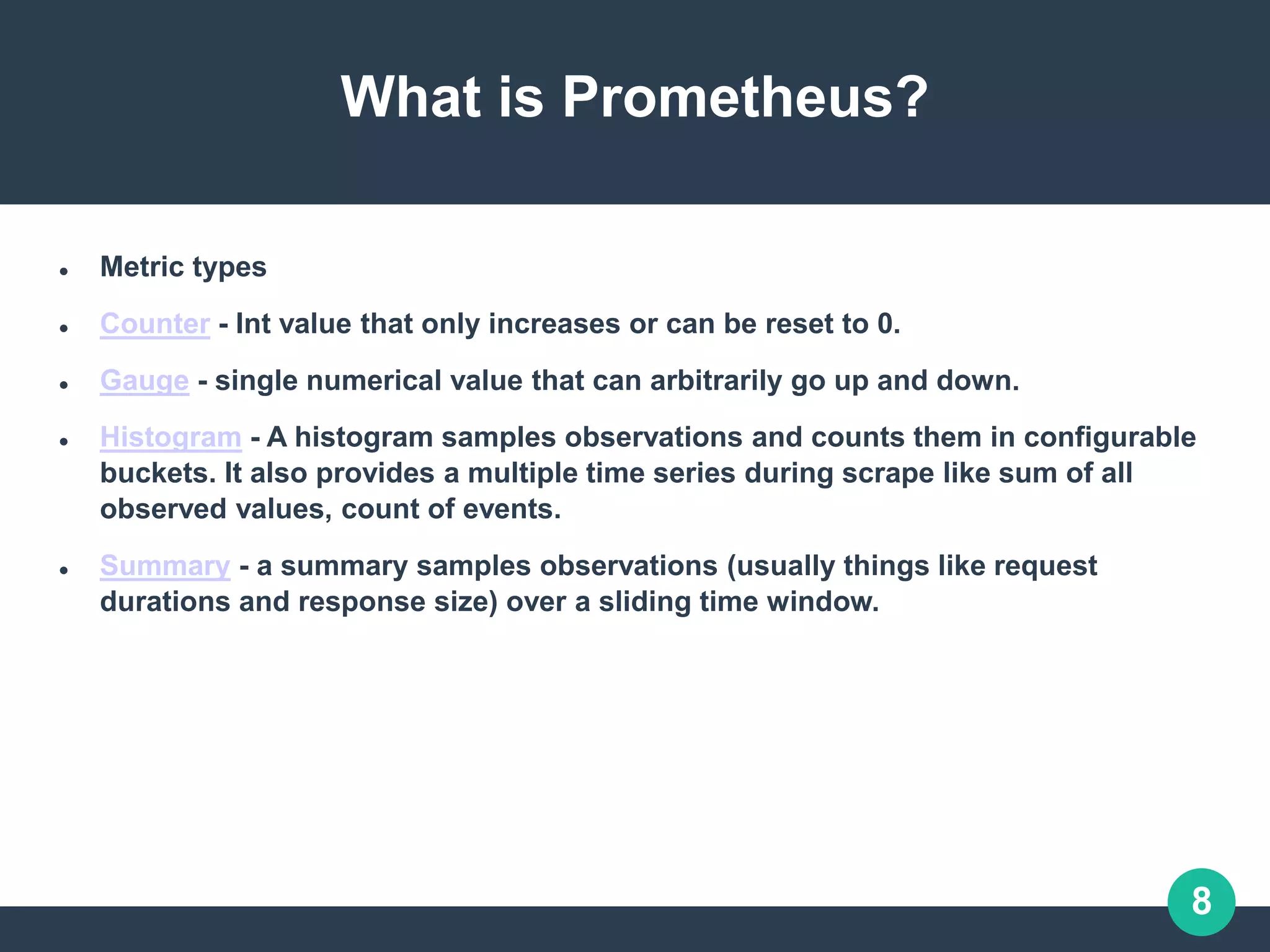 Monitoring using Prometheus and Grafana | PPT