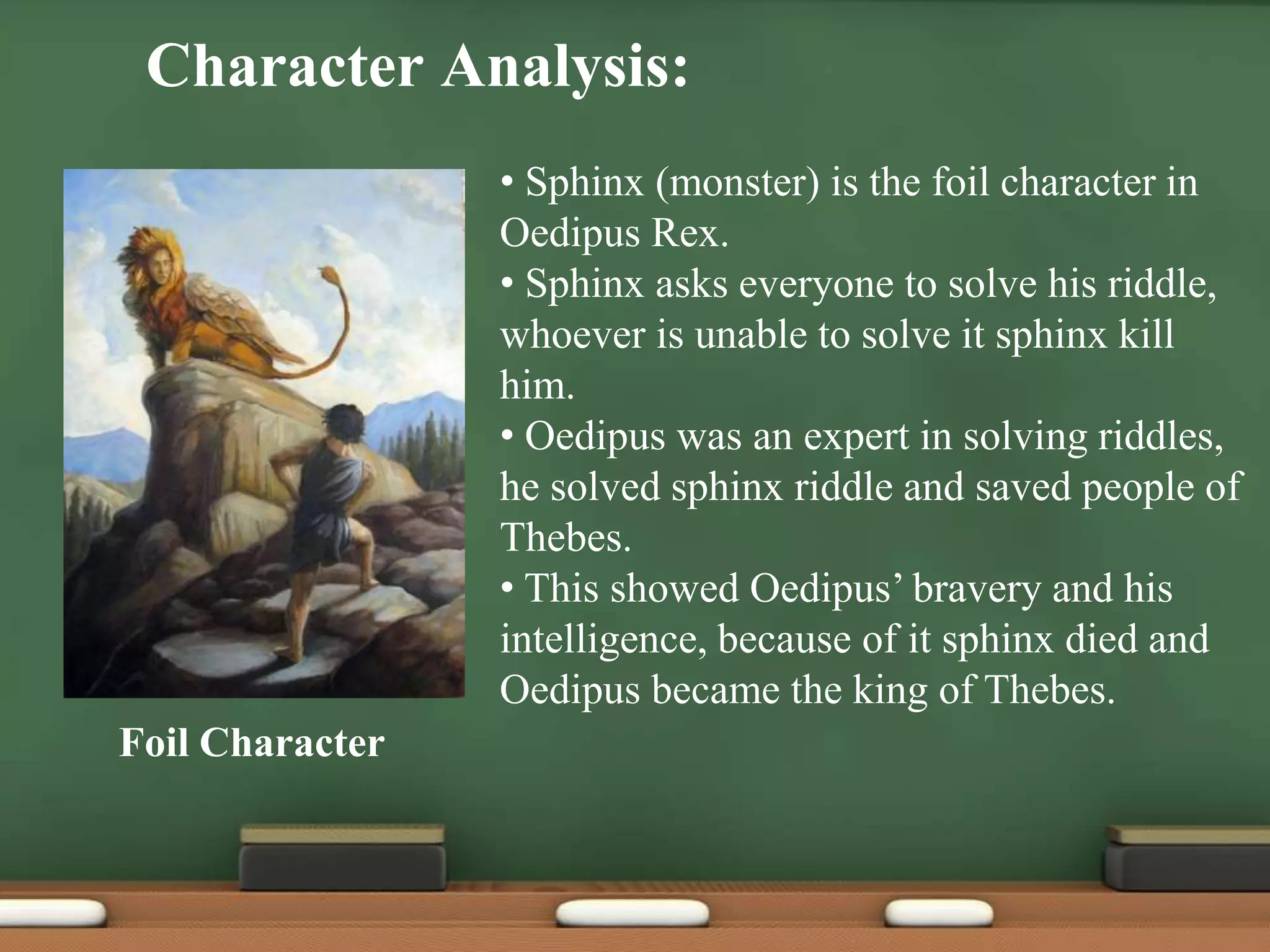 Characterization Of Oedipus Rex - Presentation Slides - By Rehan Butt | PDF