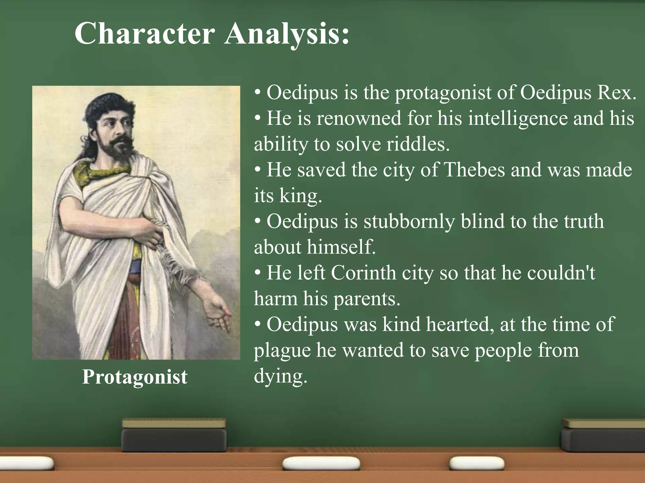 Characterization Of Oedipus Rex - Presentation Slides - By Rehan Butt | PDF