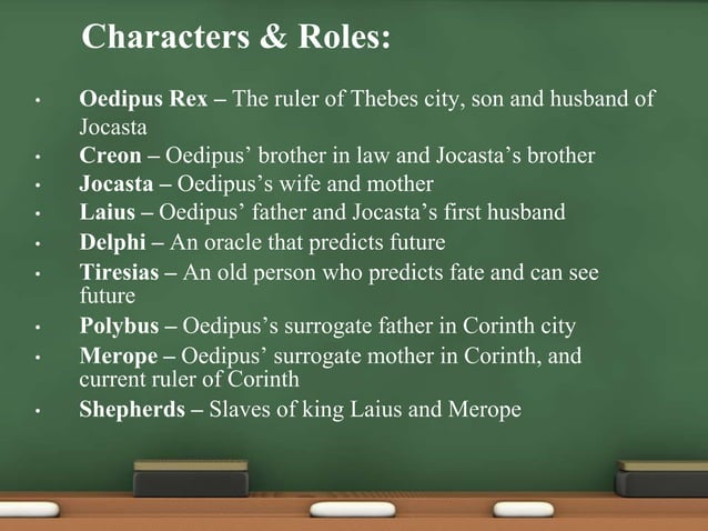 Characterization Of Oedipus Rex - Presentation Slides - By Rehan Butt ...