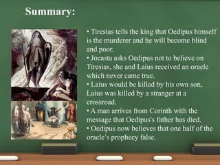 Characterization Of Oedipus Rex - Presentation Slides - By Rehan Butt | PDF