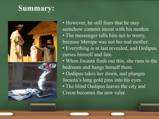 Characterization Of Oedipus Rex - Presentation Slides - By Rehan Butt ...