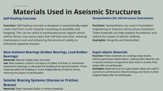 Presentation of Aseiesmic Structures and their benefits | PPT
