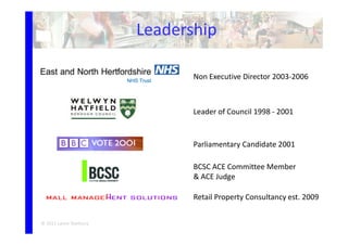 Lance Stanbury - A Presentation | PDF | Business | Business and Finance