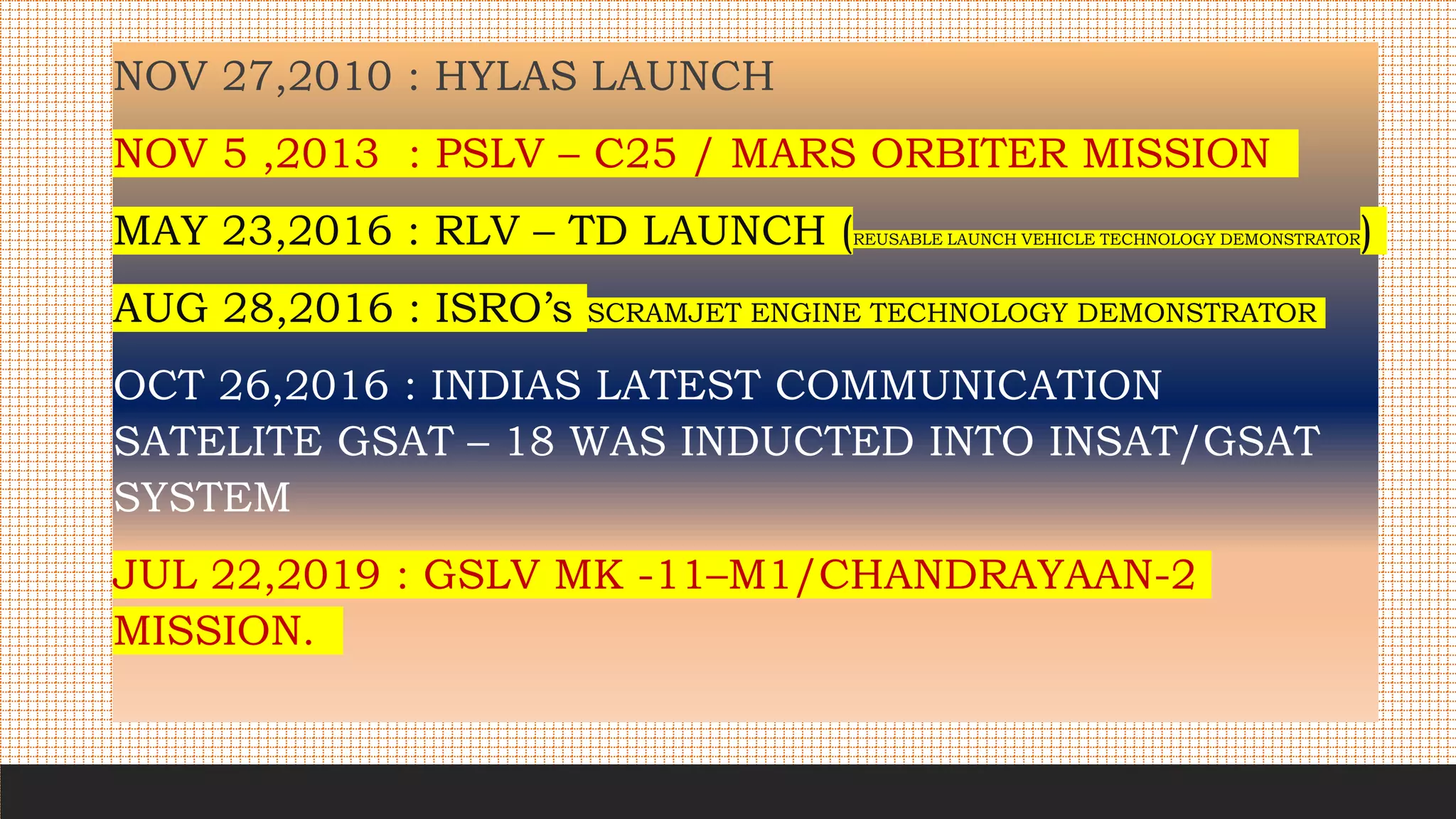 INDIAN SPACE PROGRAM | PPTX