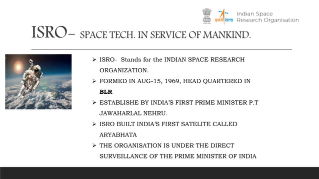 INDIAN SPACE PROGRAM | PPTX