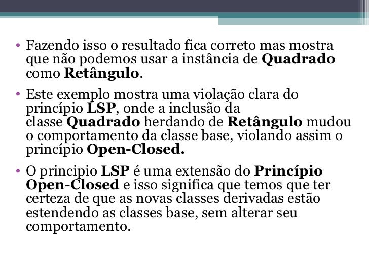 Lsp — the liskov substitution principle Lsp — the liskov substitution principle