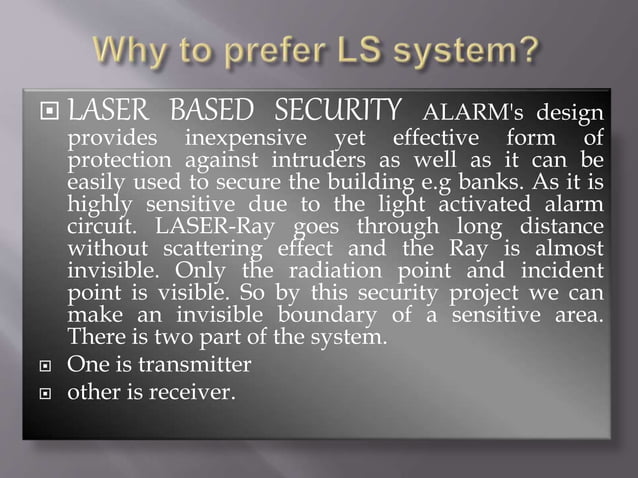 Laser Security System | PPT