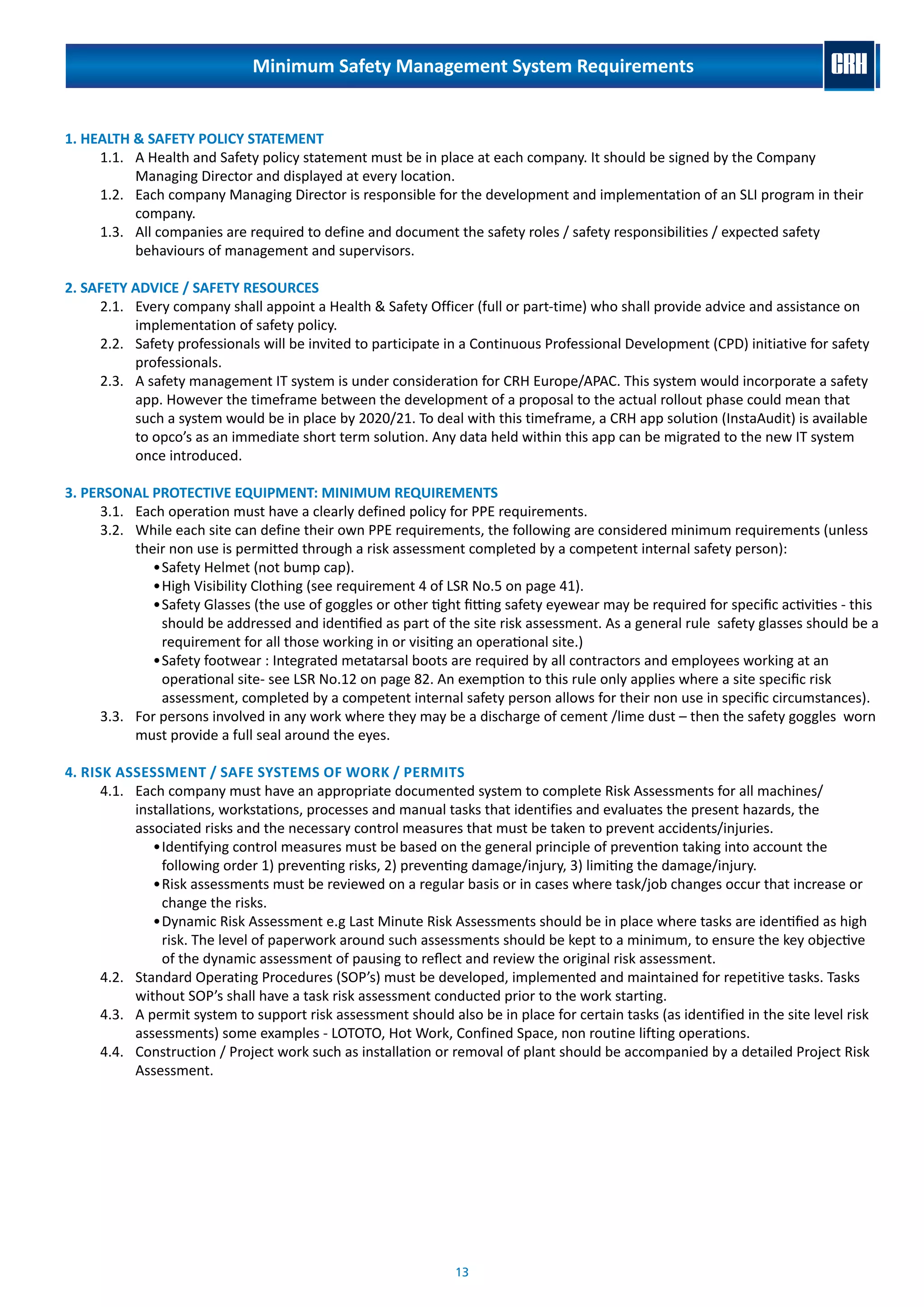 Life Saving Rules - HSE | PDF