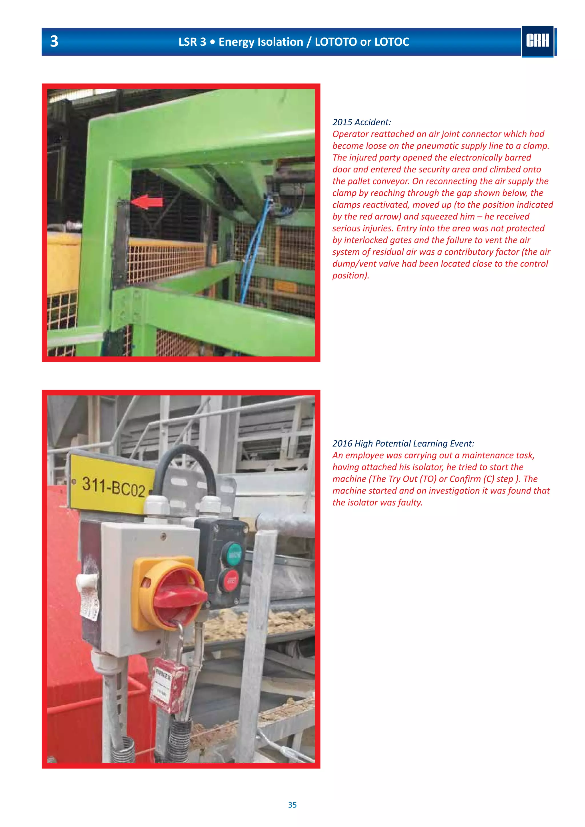 Life Saving Rules - HSE | PDF