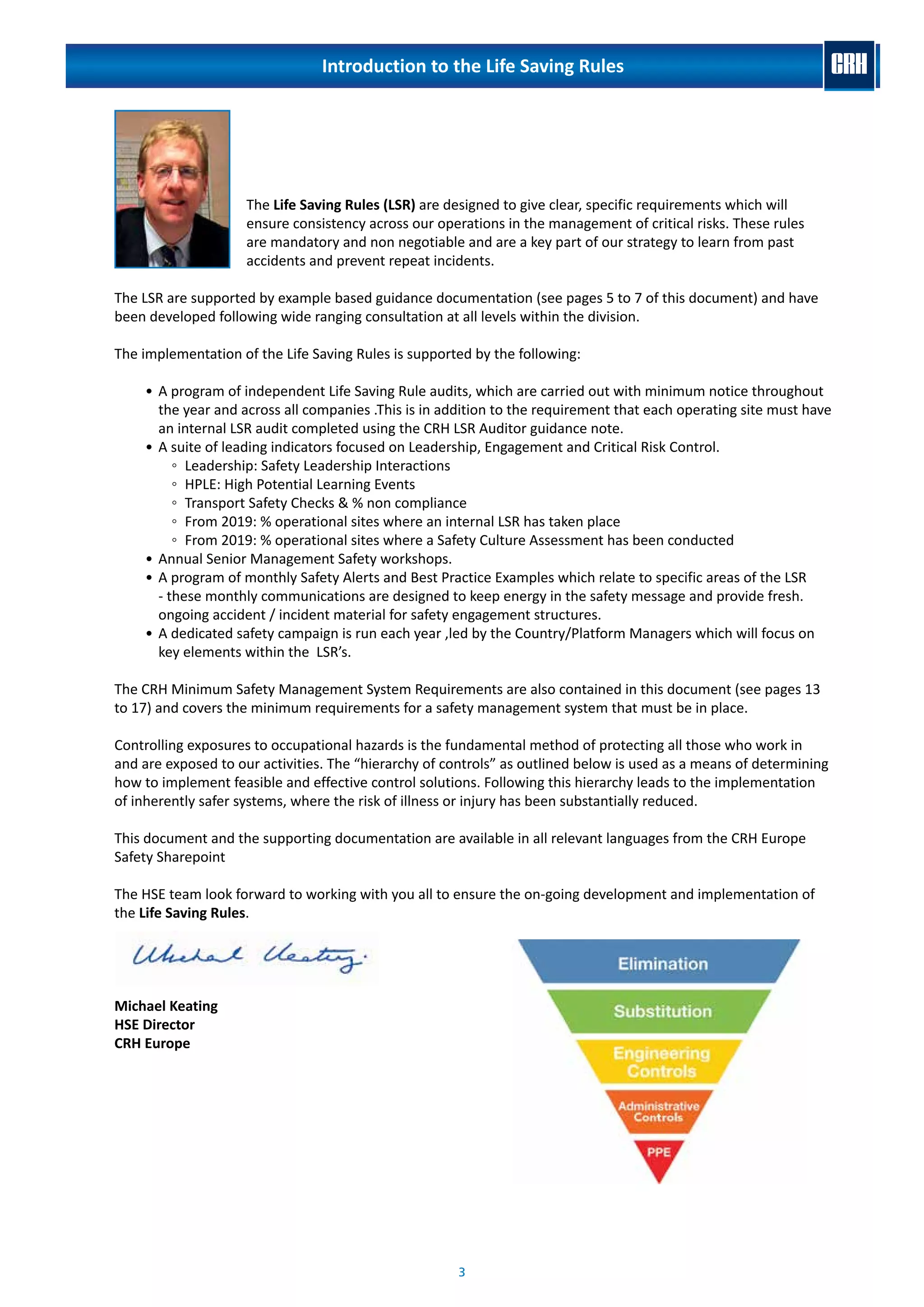 Life Saving Rules - HSE | PDF