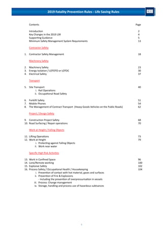 Life Saving Rules - HSE | PDF