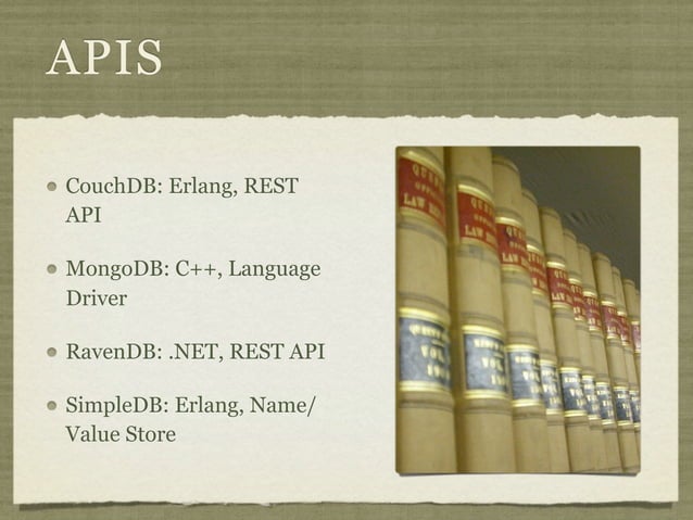 Battle of NoSQL stars: Amazon's SDB vs MongoDB vs CouchDB vs RavenDB ...