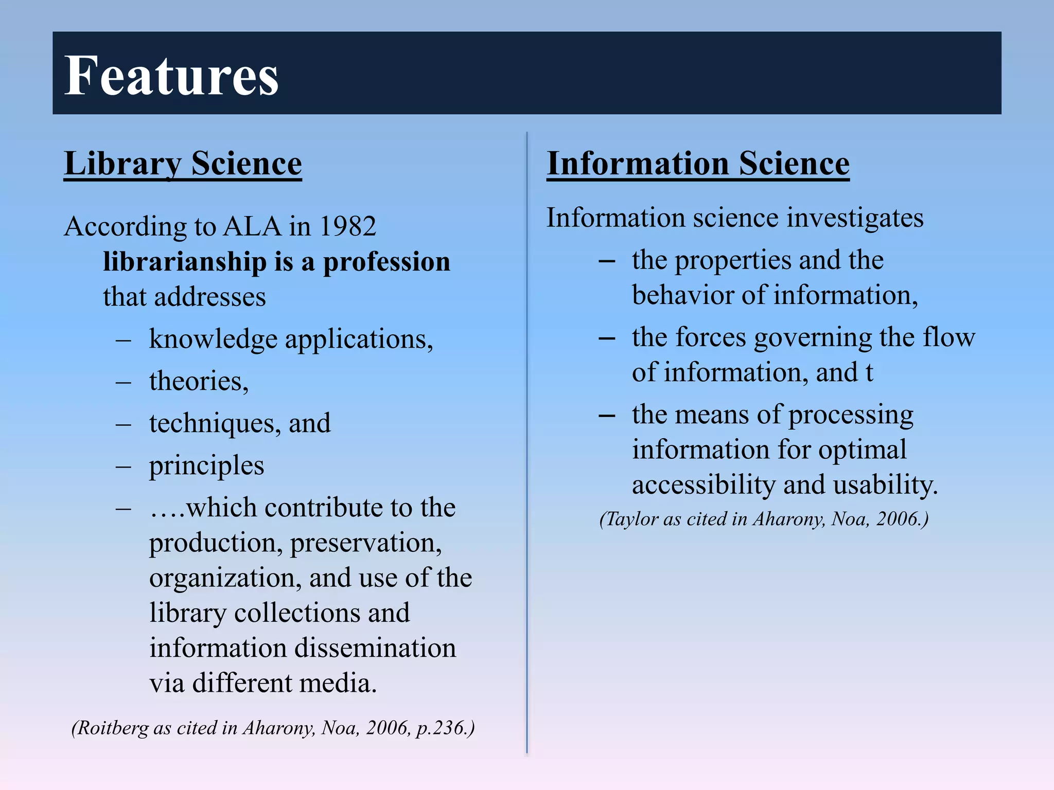 RELATIONSHIP OF LIBRARY SCIENCE WITH ‎INFORMATION SCIENCE | PPSX