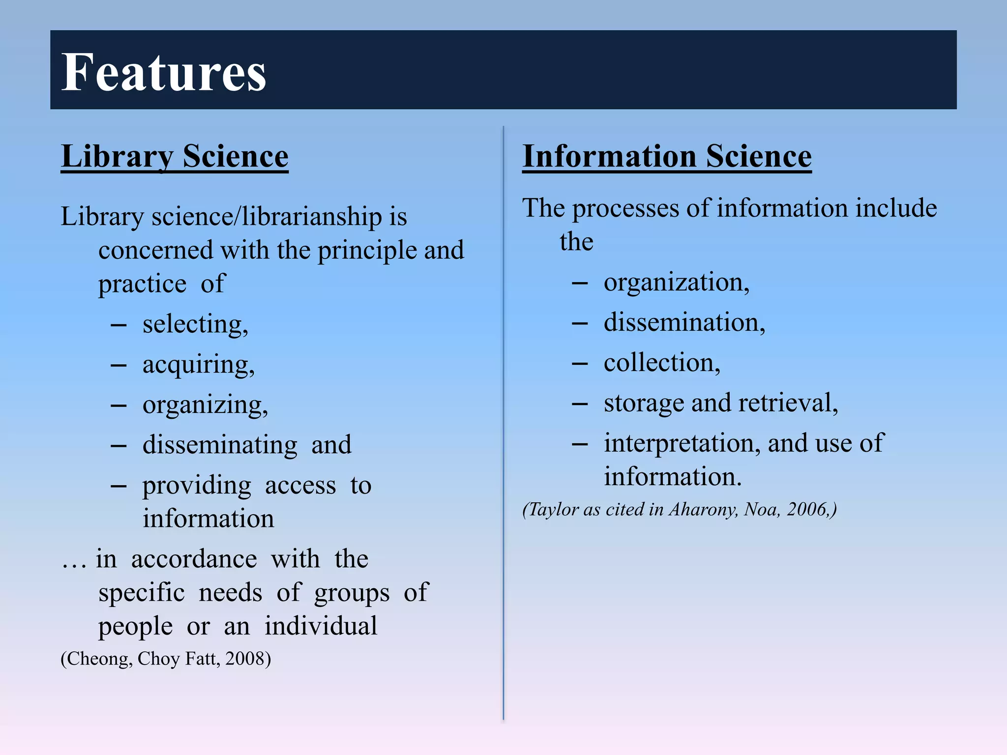 RELATIONSHIP OF LIBRARY SCIENCE WITH ‎INFORMATION SCIENCE | PPSX