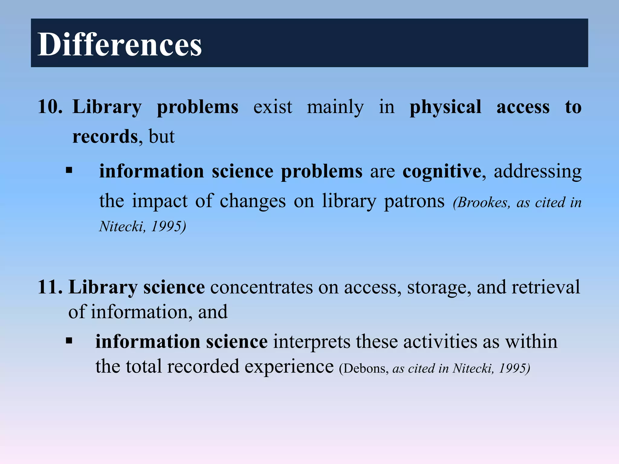 RELATIONSHIP OF LIBRARY SCIENCE WITH ‎INFORMATION SCIENCE | PPSX