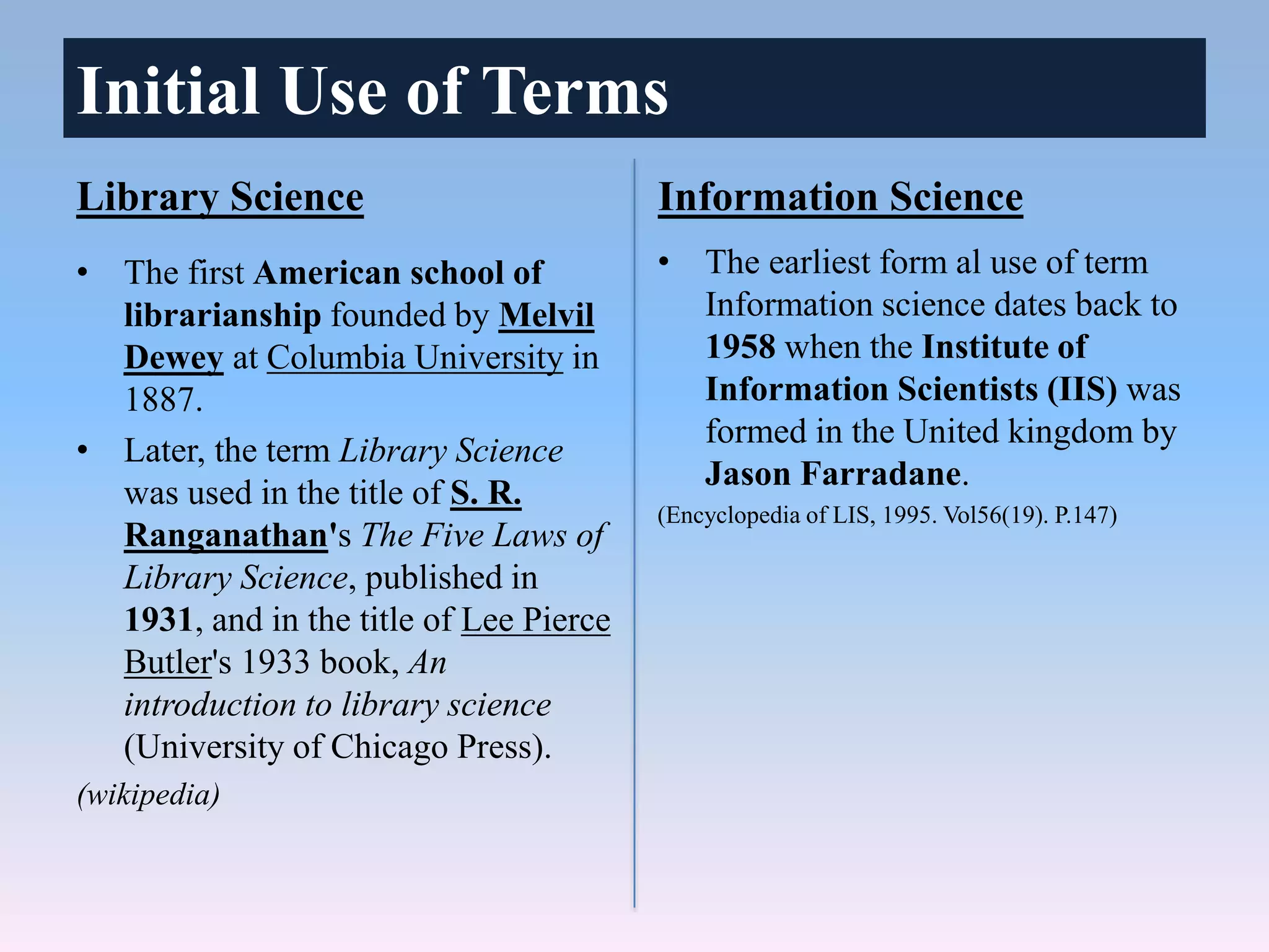 RELATIONSHIP OF LIBRARY SCIENCE WITH ‎INFORMATION SCIENCE | PPSX
