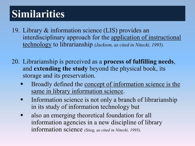 RELATIONSHIP OF LIBRARY SCIENCE WITH ‎INFORMATION SCIENCE | PPSX