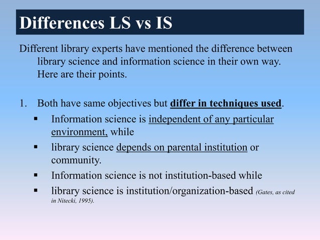 RELATIONSHIP OF LIBRARY SCIENCE WITH ‎INFORMATION SCIENCE | PPSX