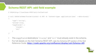 Schemaless Solr and the Solr Schema REST API | PPT