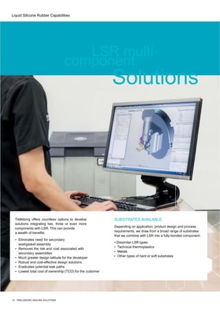 Liquid Silicone Rubber (LSR) Processing Capabilities English | PDF